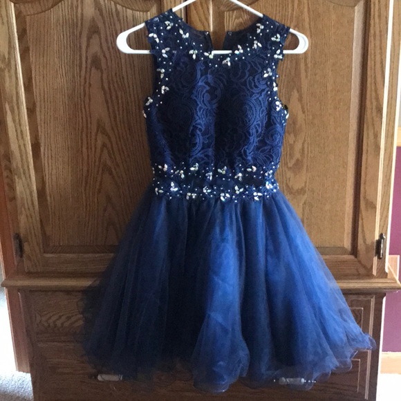 Dresses | Short Navy Blue Dress | Poshmark
